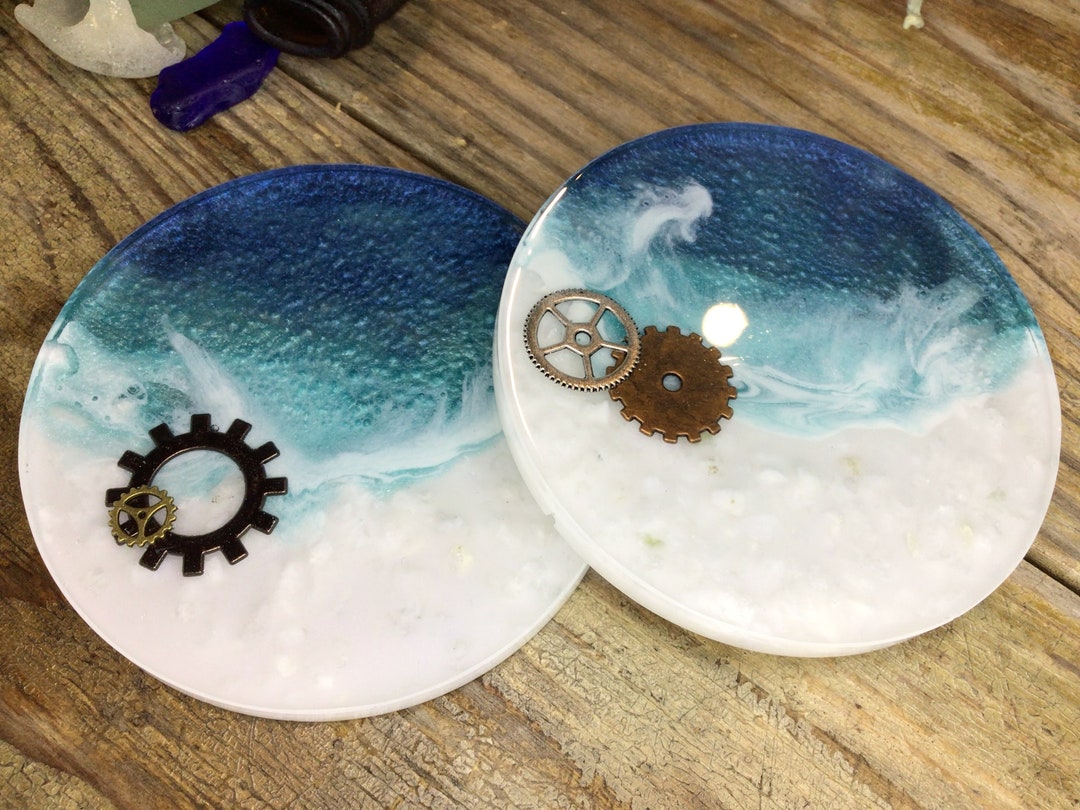 Ocean Wave Coaster Individual Beach Themed Decor - Etsy