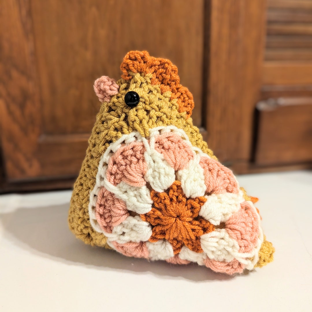 CROCHET PATTERN: Granny Square Chicken - Etsy