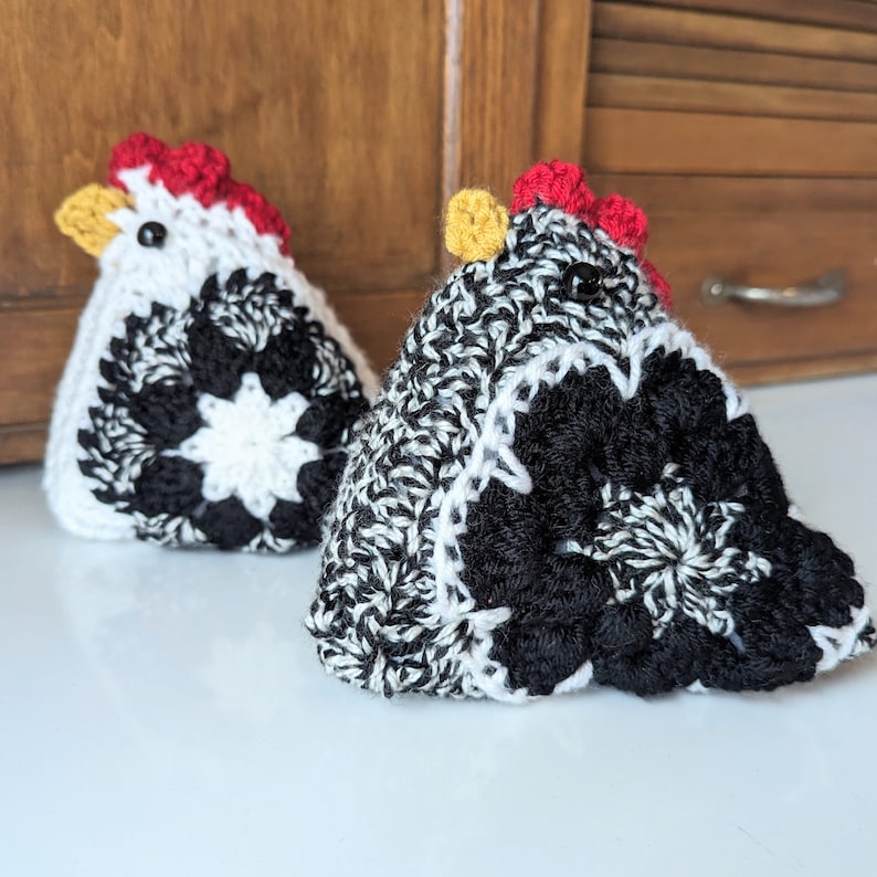 CROCHET PATTERN: Granny Square Chicken - Etsy