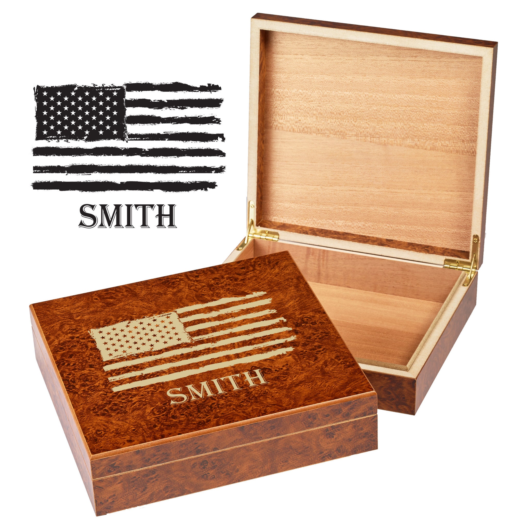 American Flag Keepsake Box | Custom American Flag | USA Flag | United ...