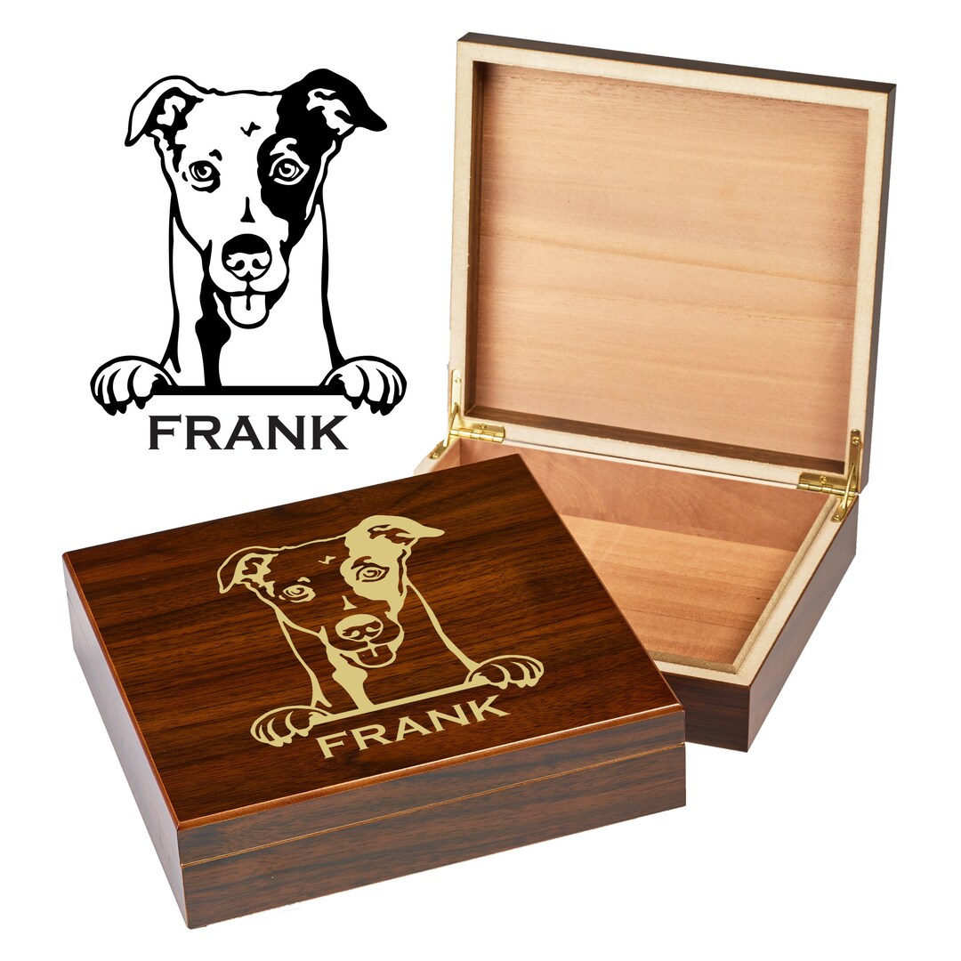 Custom Greyhound Dog Box | Engraved Dog Memory Box | Personalized Dog ...