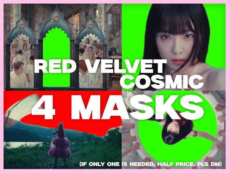 Red Velvet Cosmic Mask / Greenscreen for Editing Purposes on Tiktok ...