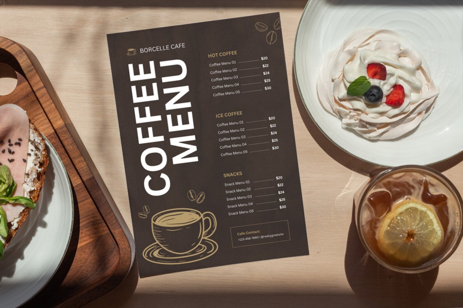 Coffee Menu Template, Coffee Bar Sign, Coffee Sign, Restaurant Menu ...