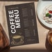 Coffee Menu Template, Coffee Bar Sign, Coffee Sign, Restaurant Menu ...