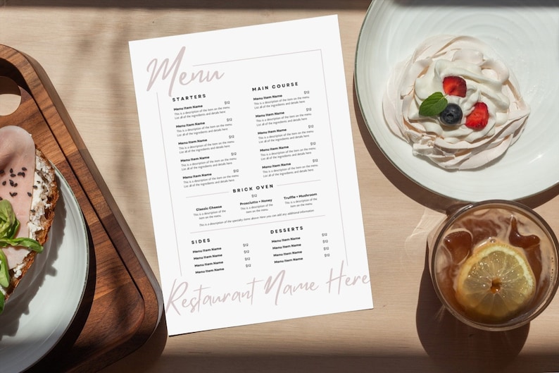 Restaurant Menu, Bar Menu Template, Price List Template, Drink Menu ...