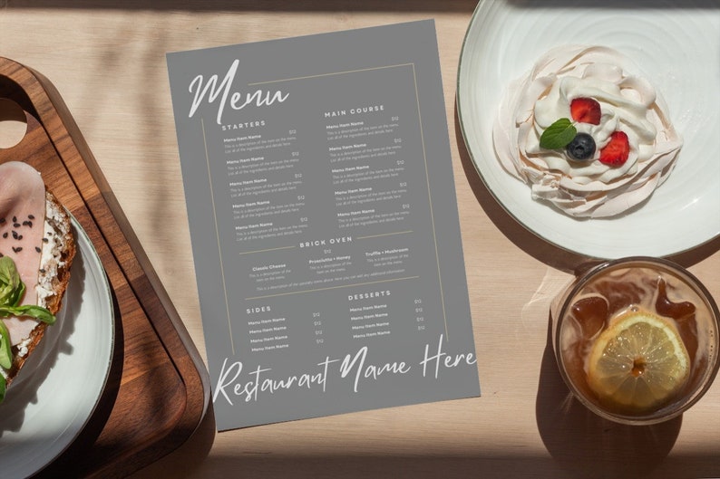 Restaurant Menu, Bar Menu Template, Price List Template, Drink Menu ...