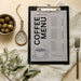 Coffee Menu Template, Coffee Bar Sign, Coffee Sign, Restaurant Menu ...