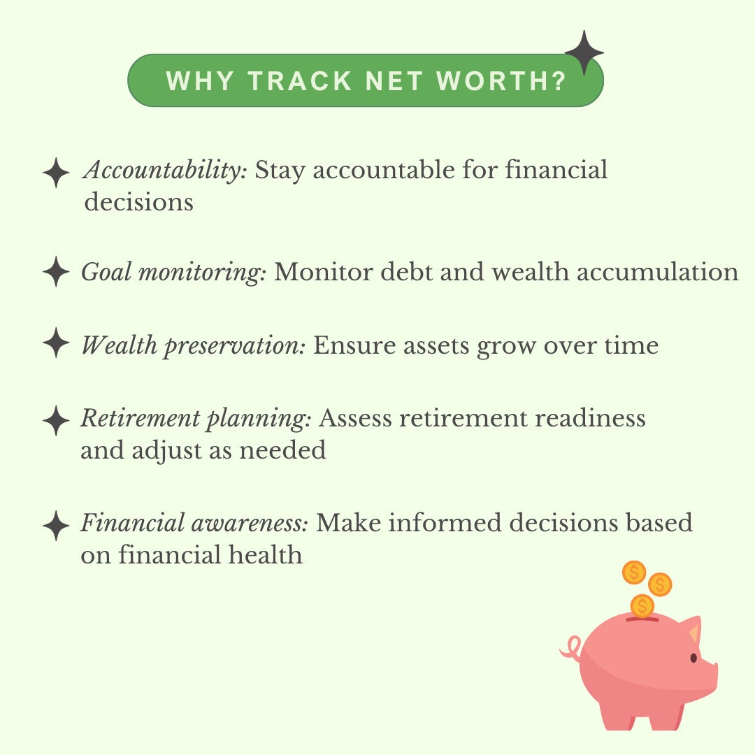 Net Worth Dashboard, Net Worth Tracker, Monthly Net Worth Tracker, FIRE ...