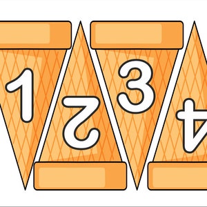 Tuff Tray Pack Using Ice Cream Cones for Counting - Etsy