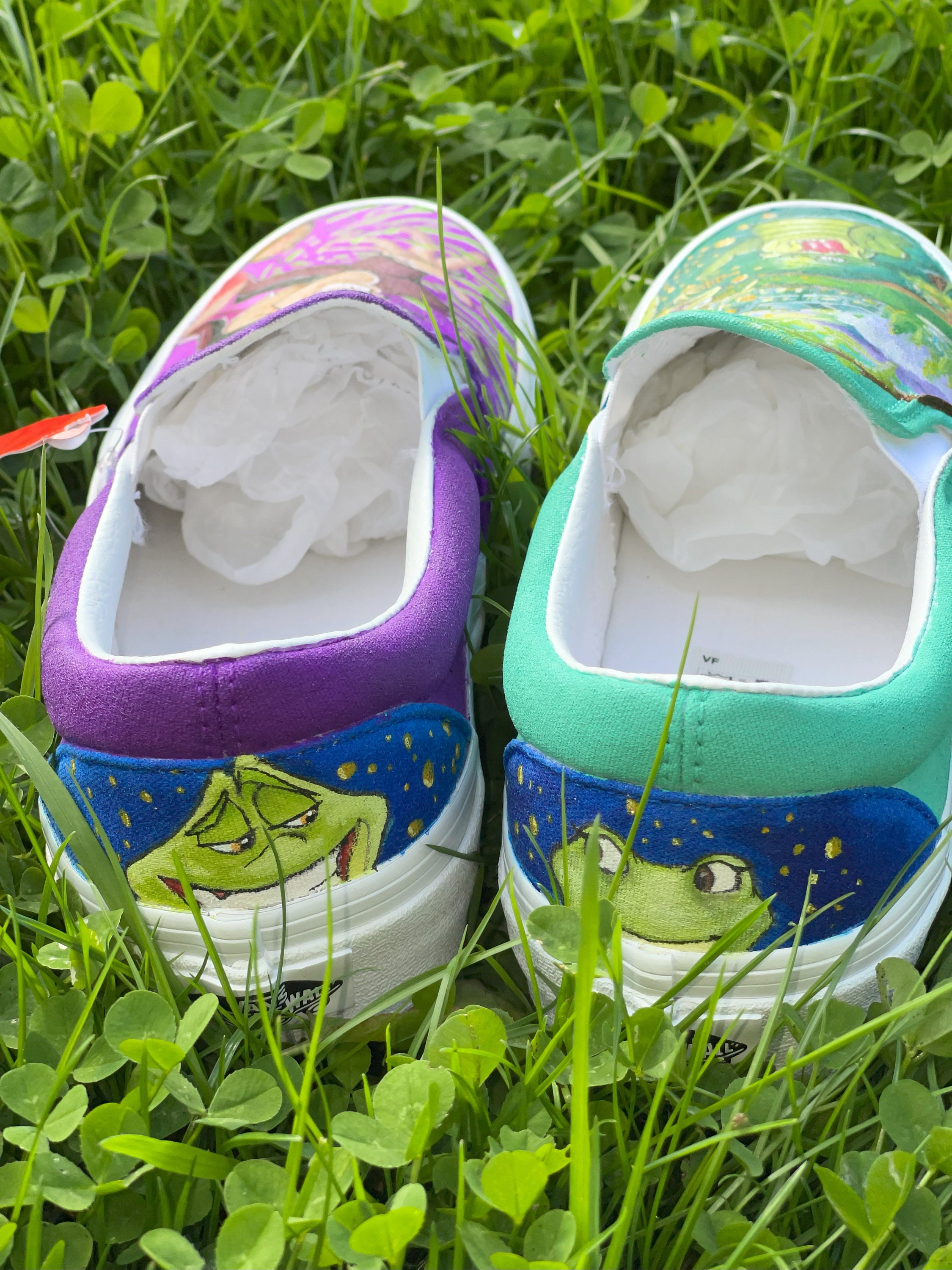 Princess & the Frog Custom Vans - Etsy