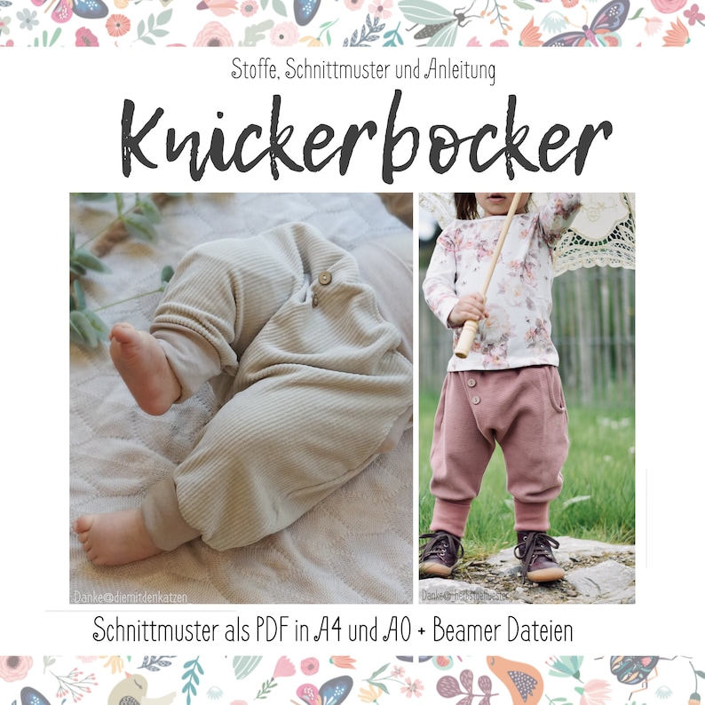 KNICKERBOCKER I Sewing Pattern and Instructions I Digital Product I ...