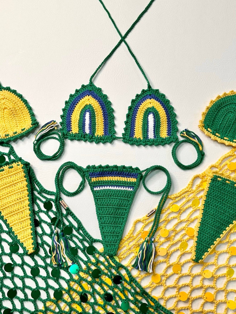 Au Paradi - Custom Handmade Crochet Clara Bikini 2 Piece Set in Brazil ...