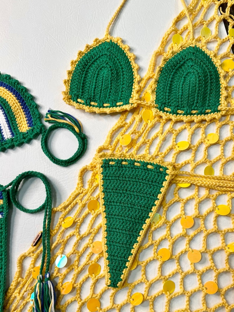 Au Paradi - Custom Handmade Crochet Clara Bikini 2 Piece Set in Brazil ...