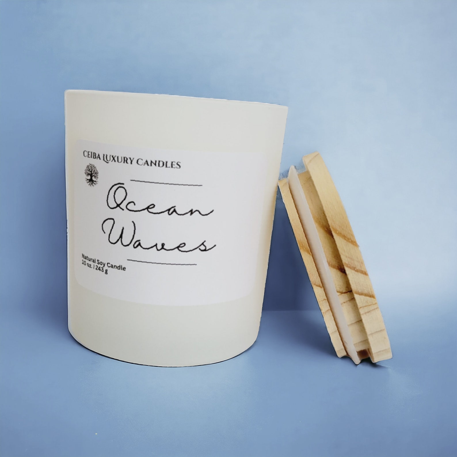 Ocean Waves Soy Candle | Aromatherapy Beach Candle Gift | Fresh Sea ...