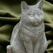 Detailed Cat Statue Sitting Kitten Figure Concrete Outdoor Cat Memorial ...