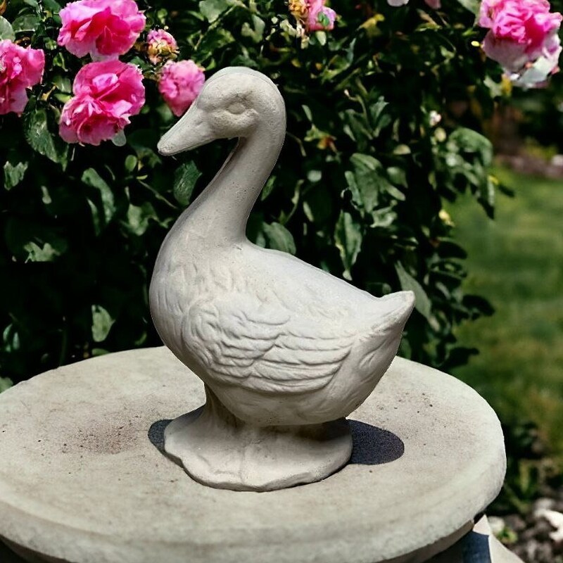 Concrete Goose Statue - Etsy