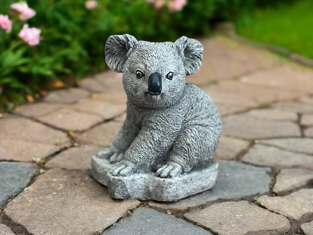 Australian Bear Statue Wild Life Decoration Koala Figure Cement Koala ...