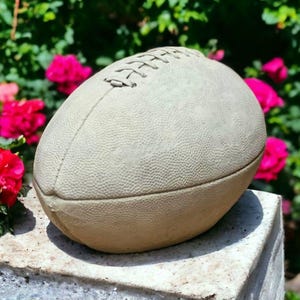Football Ball Stone Statue Concrete American Football Figure Detailed ...