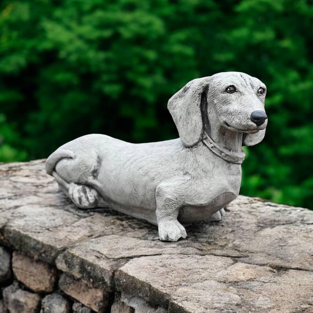Dachshund Dog Figure Dachshund Puppy With Collar Figurine Standing Dog ...