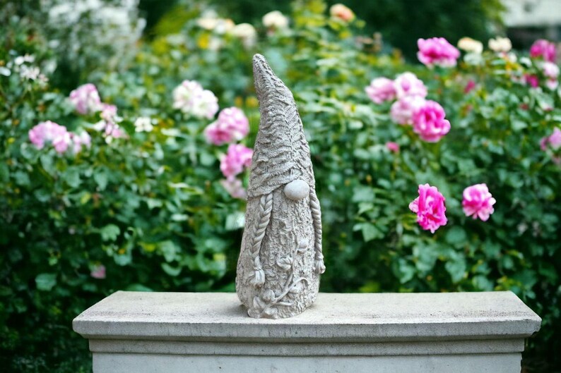 Lady With Braids Statue Detailed Toll Figure Standing Lady Gnome ...