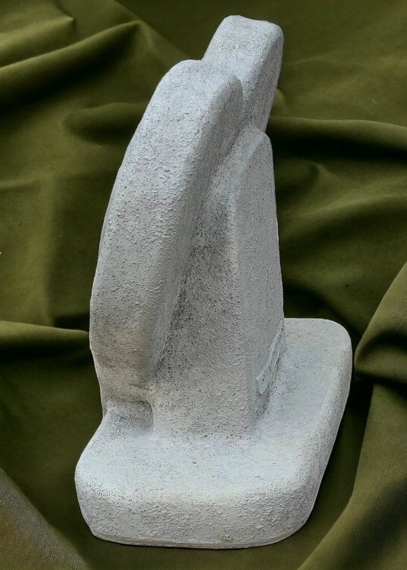 I Love You to the Moon Statue Concrete Hear Figurine Love Sign ...