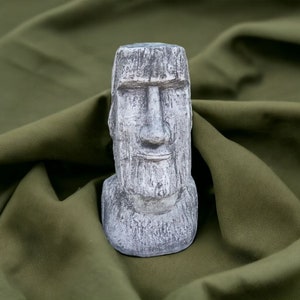 Easter Island Head Statue Large Moai Head Figure Concrete Head ...
