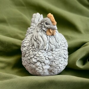 Massive Hen Chicken Figure Concrete Hen Chicken Figurine Large Farm ...