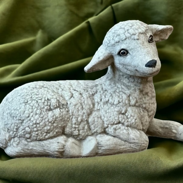 Concrete Lamb Statue - Etsy