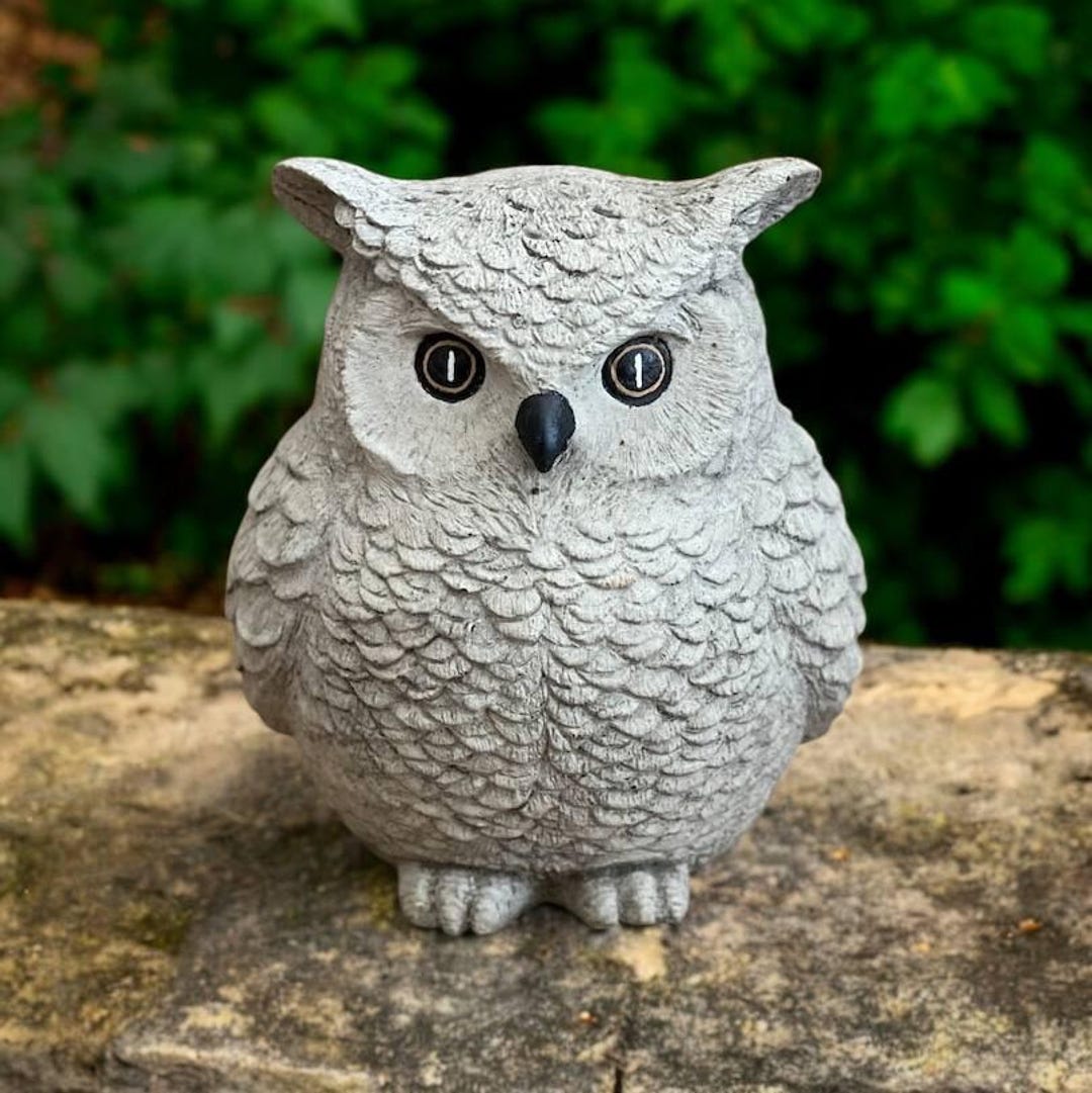 Detailed Owl Bird Figure Realistic Owl Statue Night Bird Decor Night ...