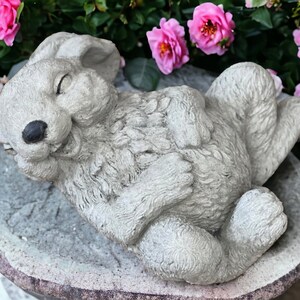 Giggling Bunny Sleeping Figure Laying Rabbit Statue Detailed Animal ...