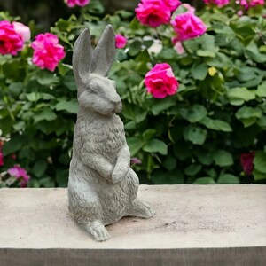 Massive Rabbit Garden Statue Concrete Bunny With Long Ears Figure ...