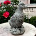 Detailed Duckling Garden Statue Concrete Duck on Base Figure Outdoor ...