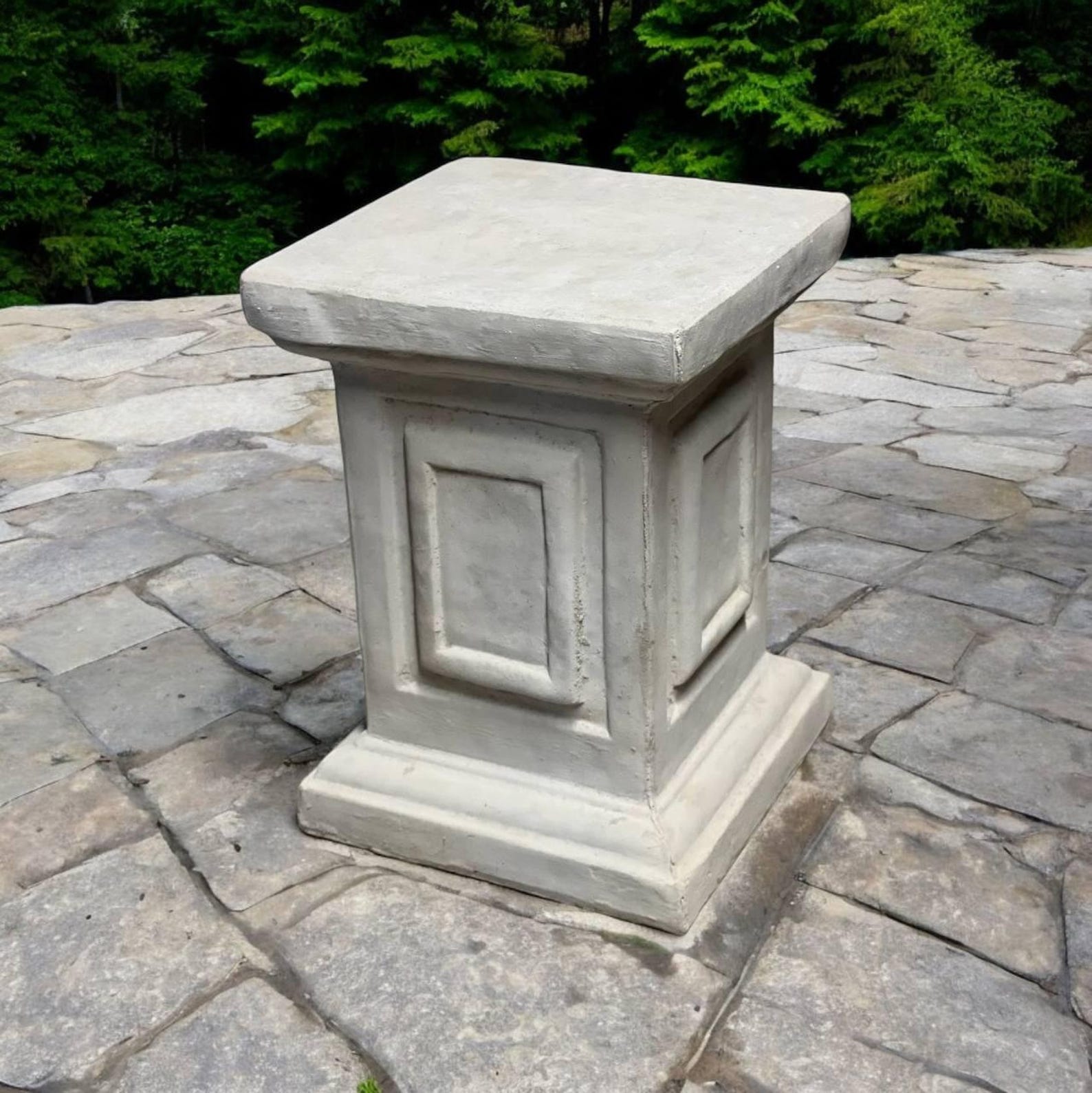Massive Greek Pedestal Statue Large Greek Post Figure Concrete Pot ...