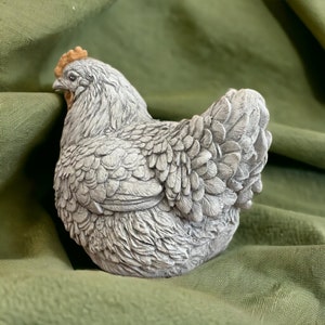 Massive Hen Chicken Figure Concrete Hen Chicken Figurine Large Farm ...