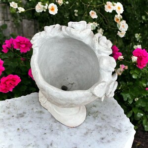 Flowers Planter Sculpture Head With Roses Pot Figure Garden Nymph ...
