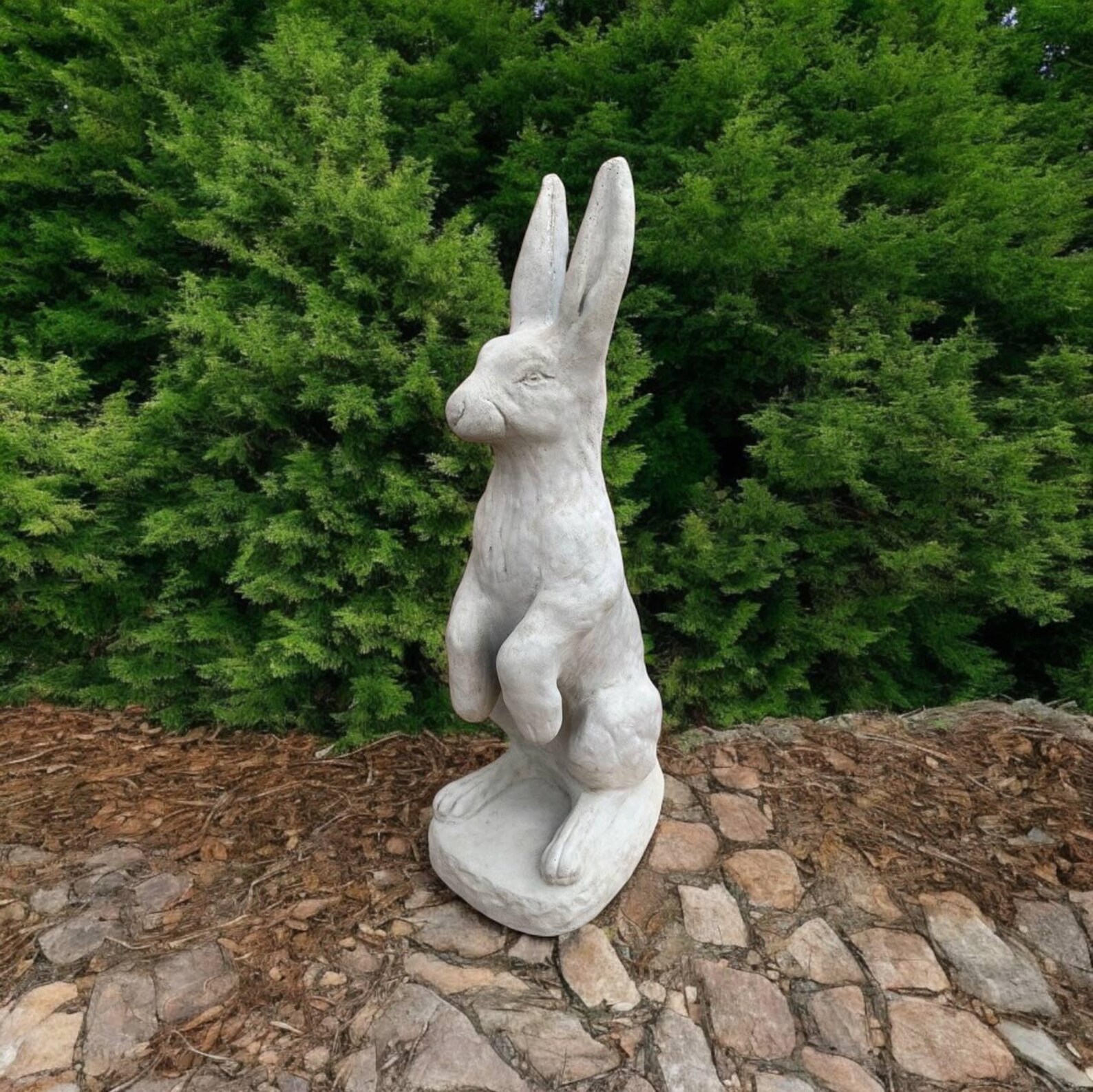 Texas Hare Rabbit Statue Stone Texas Hare Bunny Figure Concrete Bunny ...