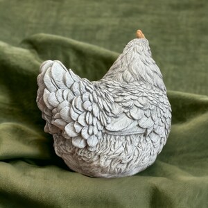 Massive Hen Chicken Figure Concrete Hen Chicken Figurine Large Farm ...