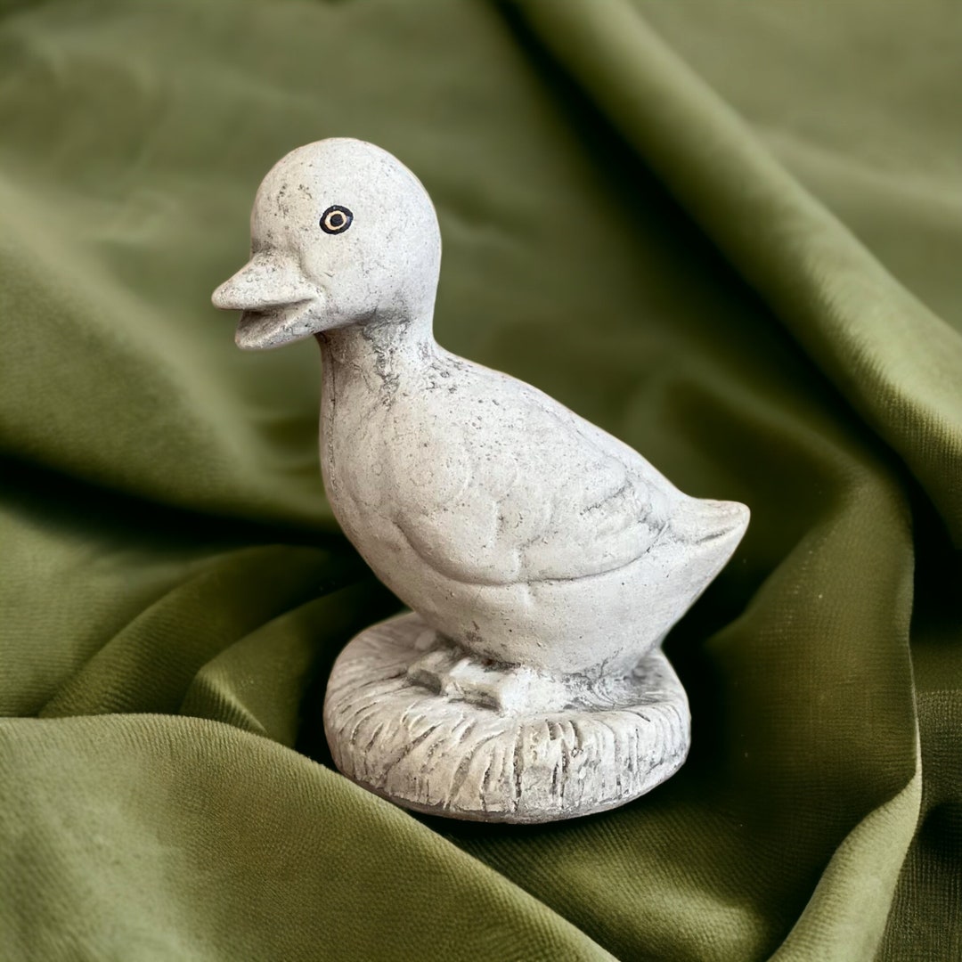 Rubber Ducky Statue Standing Duckling Figurine Concretereal - Etsy