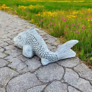 Swimming Fish Statue Detailed Fish Realistic Fish Sculpture Wild ...
