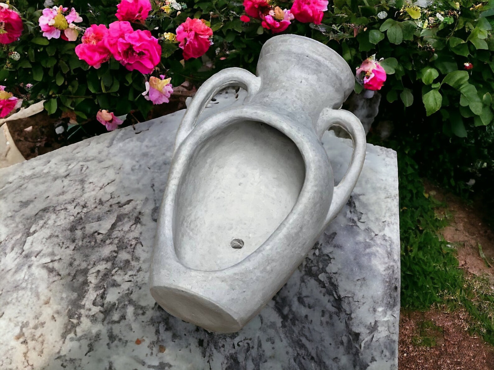 Massive Amphora Pot Figure Concrete Greek Amphora Sculptue Outdoor ...