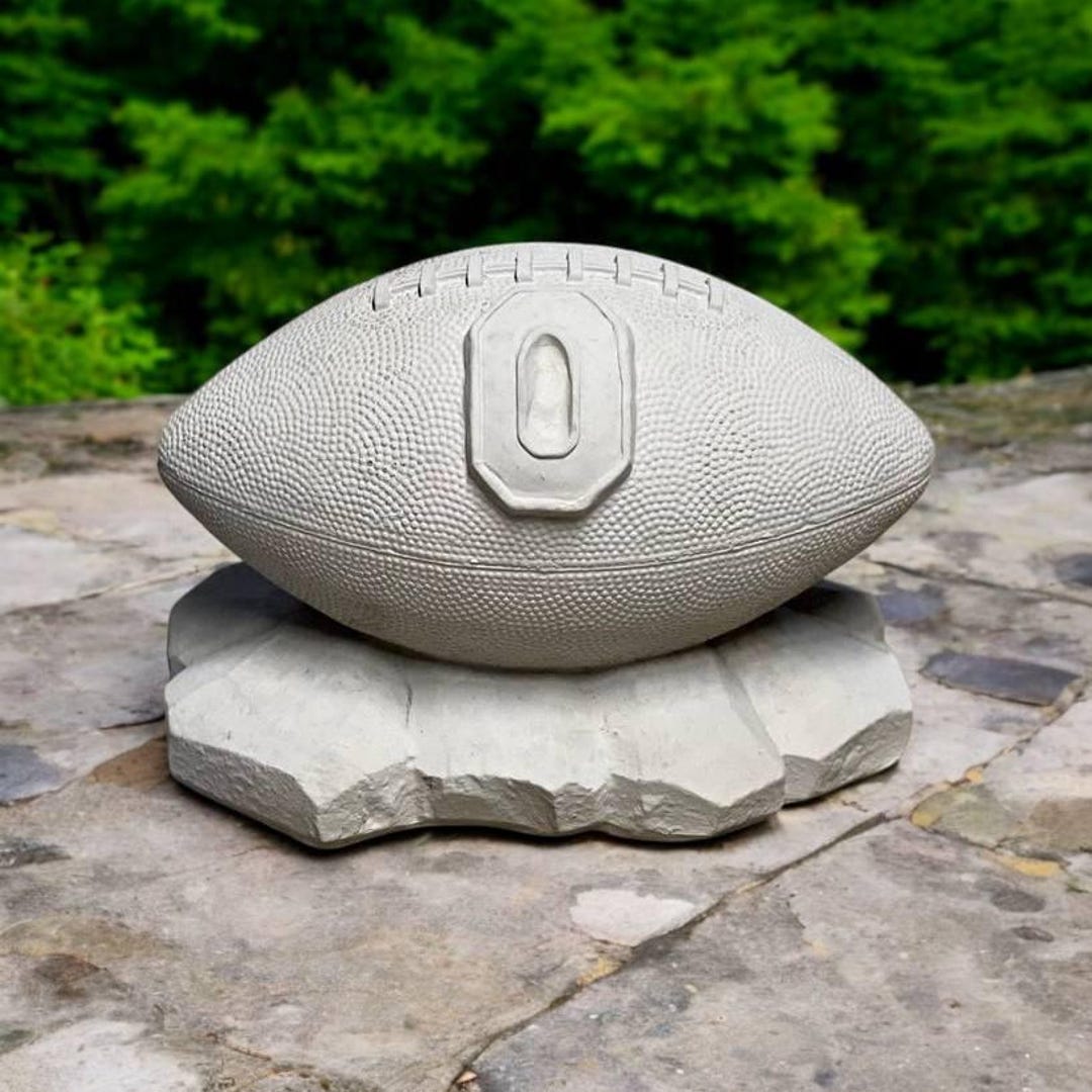 Ohio Soccer Style Statue Ohio Soccer Ball on Base Figure Stone Yard ...