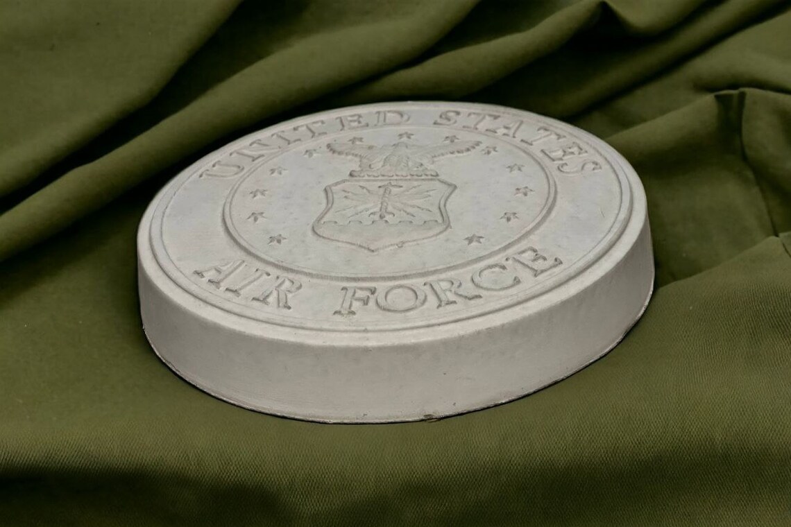 United States Air Force Stone Concrete Air Force Rock Statue Entrance ...