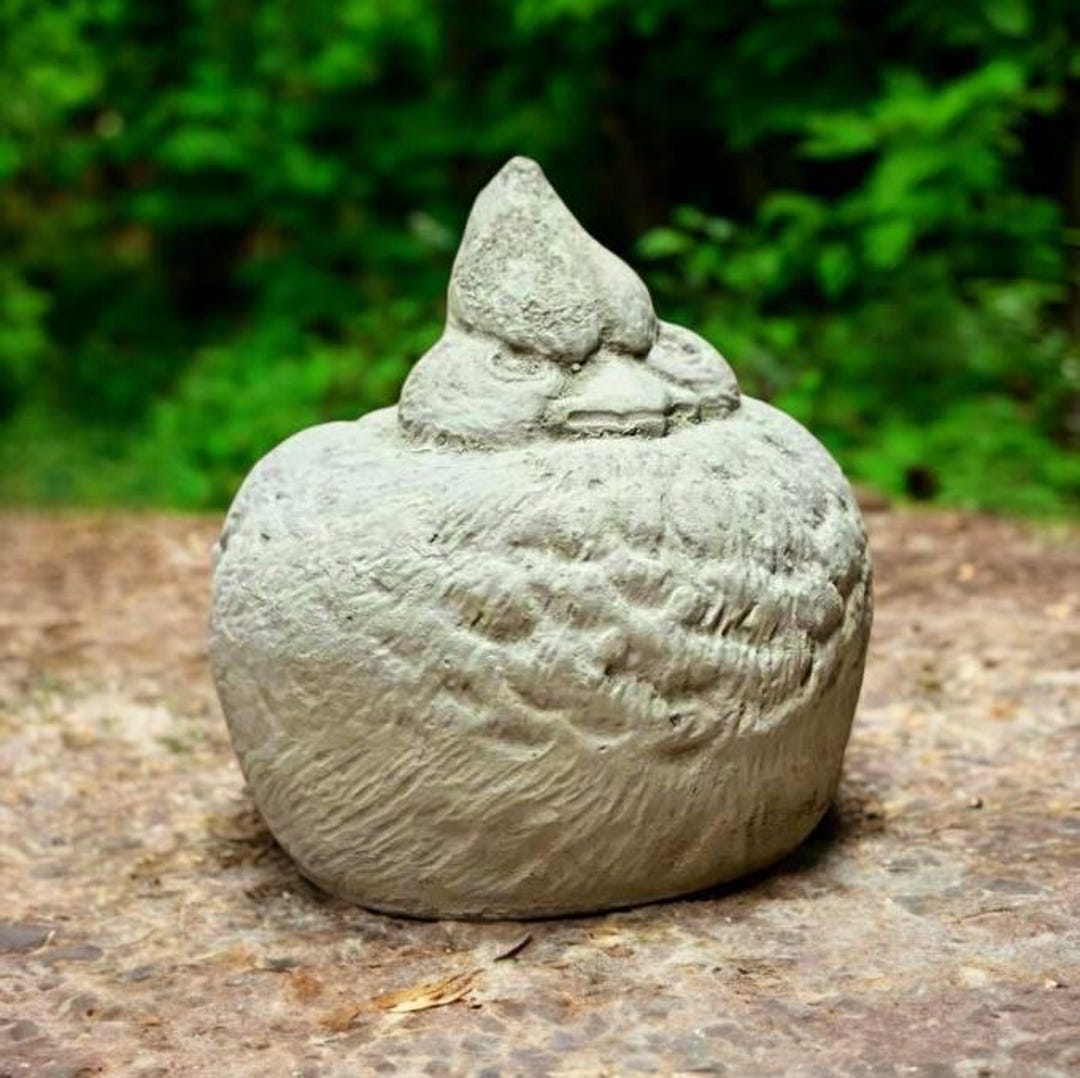 Concrete Cardinal Bubba Statue Detailed Cardinal Figure Realistic Bubba ...