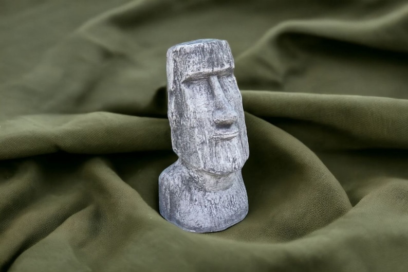 Easter Island Head Statue Large Moai Head Figure Concrete Head ...