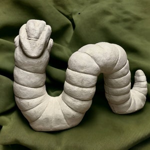 Cowboy Worm Concrete Statue Detailed Worm Sculpture Outdoor Worm Figure ...