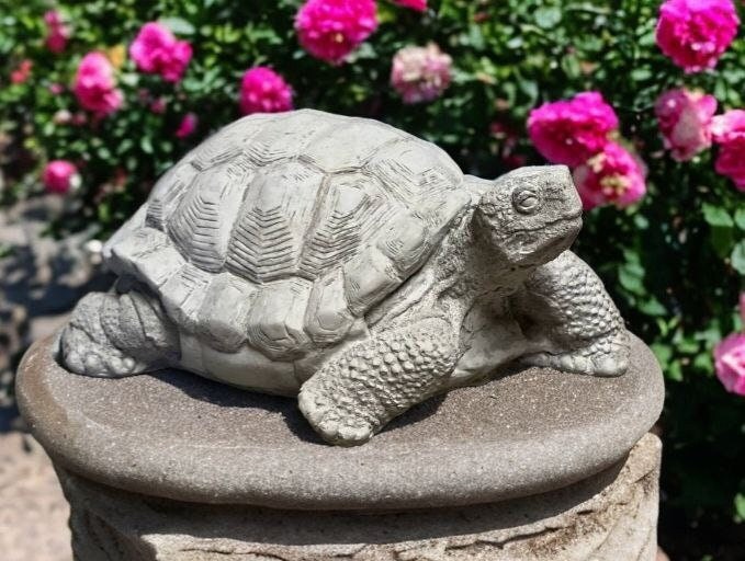 Massive Detailed Turtle Statue Concrete Outdoor Turtle Statuary Cement ...