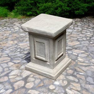 Massive Greek Pedestal Statue Large Greek Post Figure Concrete Pot ...
