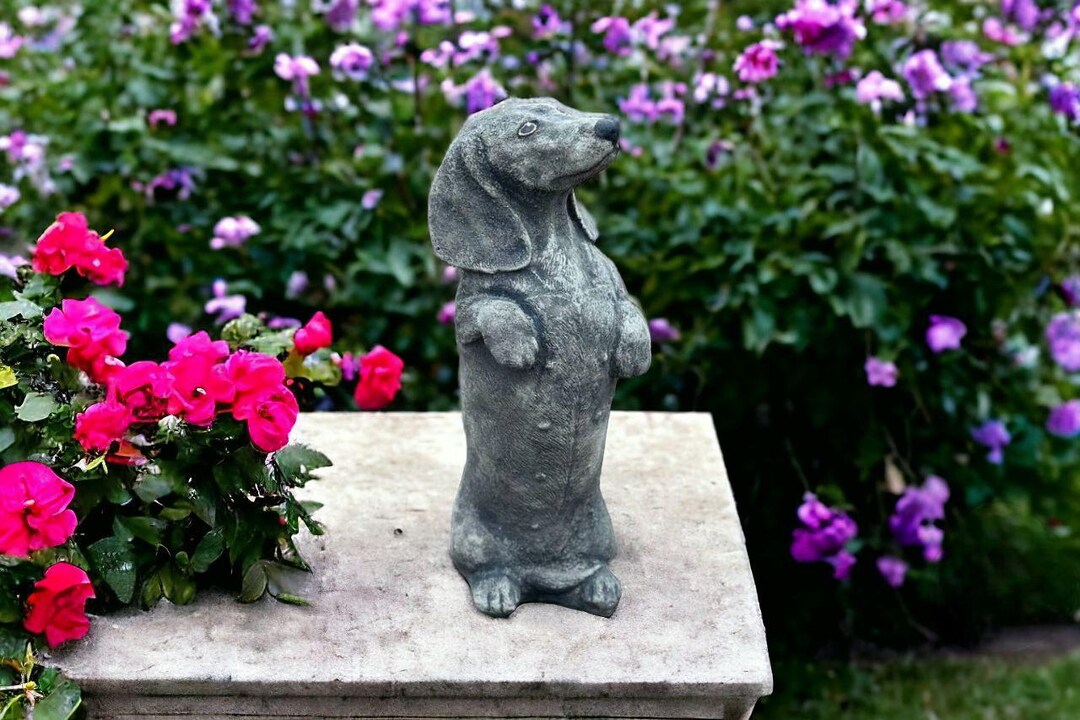 Standing Dachshund Dog Figure Sitting up Dachshund Puppy Sculpture ...