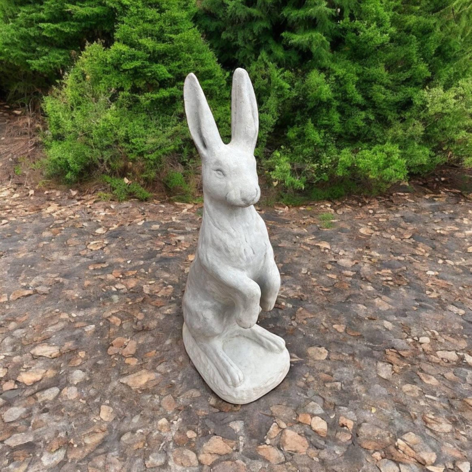 Texas Hare Rabbit Statue Stone Texas Hare Bunny Figure Concrete Bunny ...