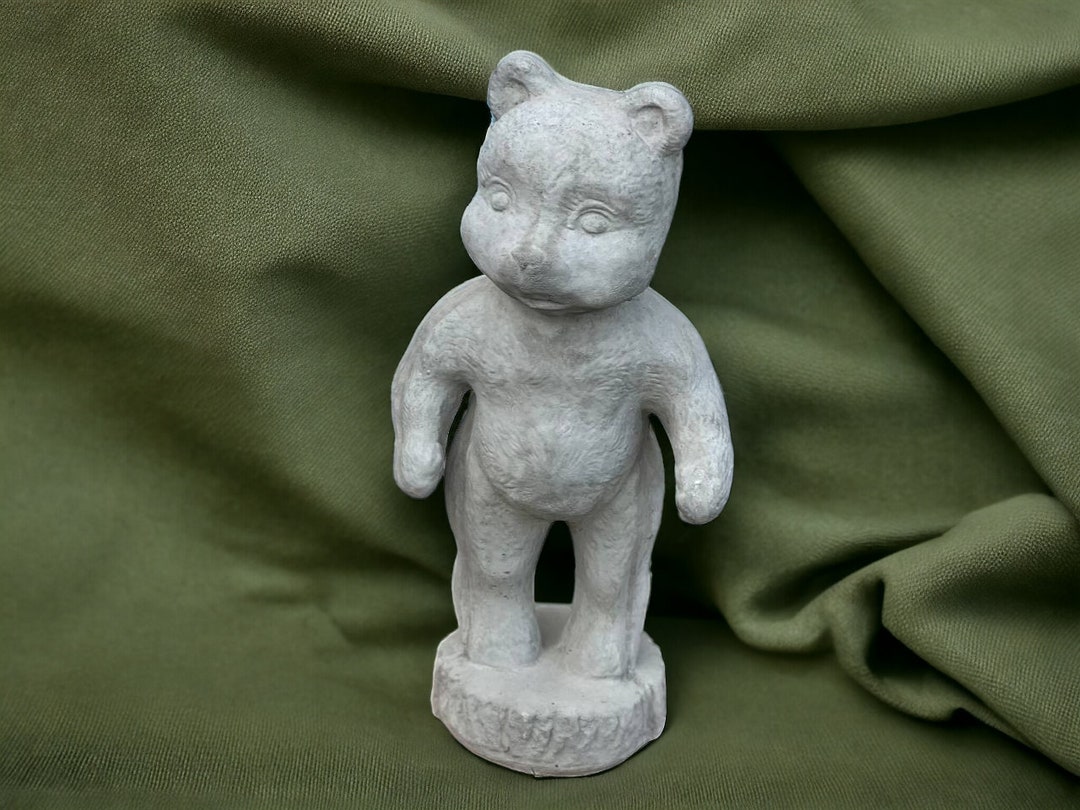 Teddy Bear Detailed Statue Concrete Standing Bear Sculpture Creative ...